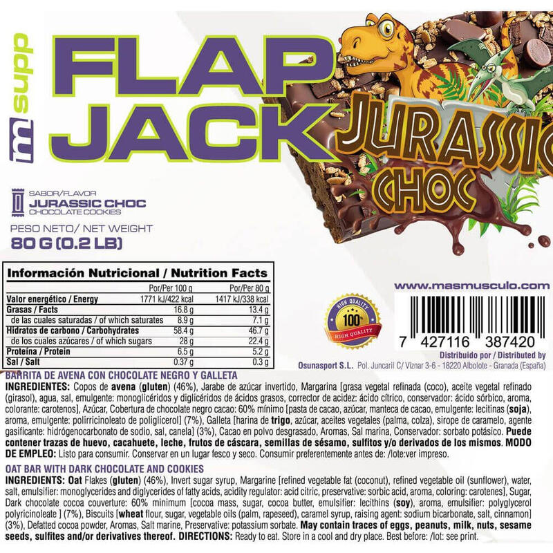 Flapjack - 80g Crème De Pistache de Masmusculo Supplements ...