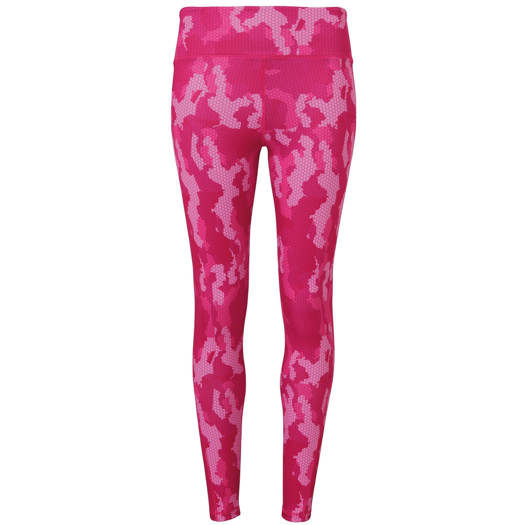 Tri Dri Womens/Ladies Performance Hexoflage Leggings (Camo Hot Pink ...