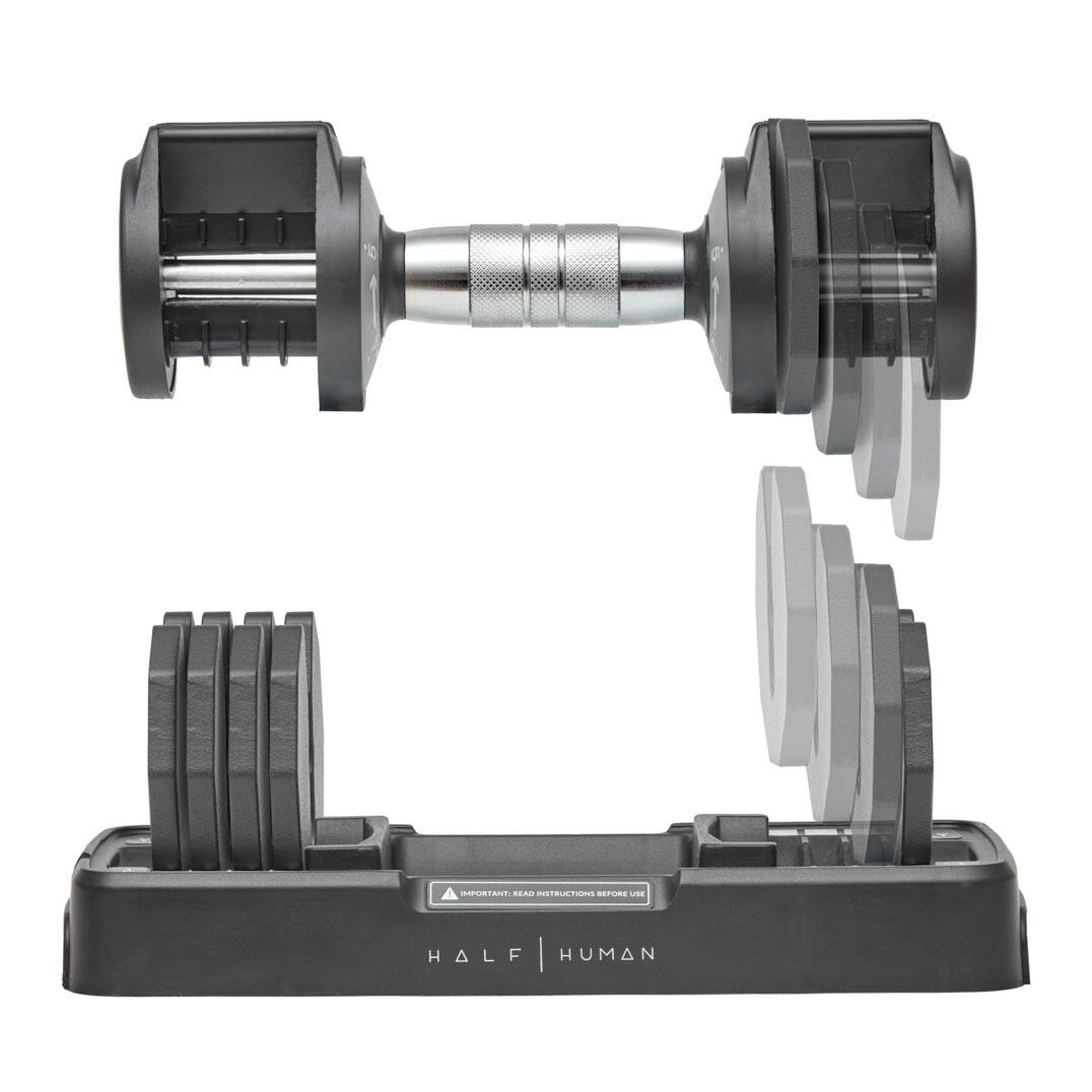 Half Human 5kg Adjustable Dumbbell Set HALF HUMAN | Decathlon