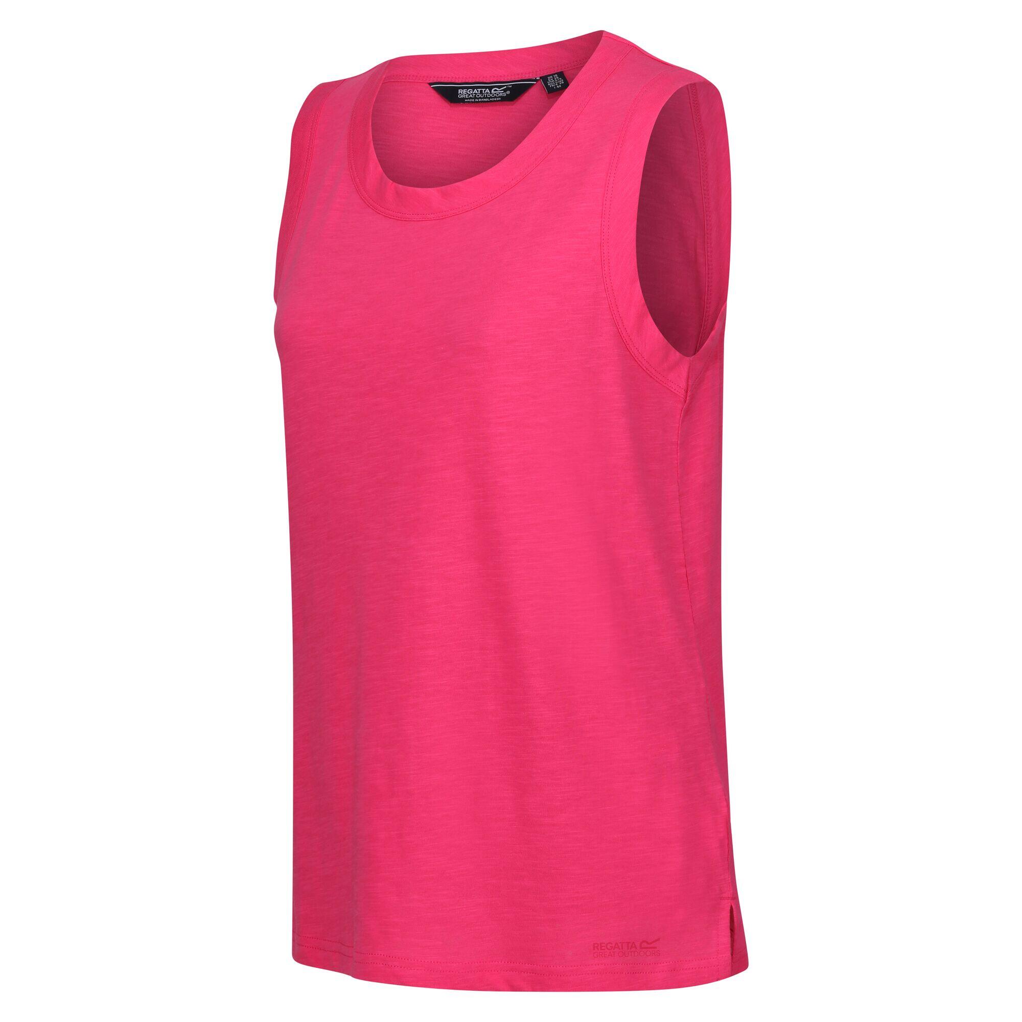 Womens/Ladies Fariah Plain Sleeveless Top (Hot Pink) REGATTA | Decathlon