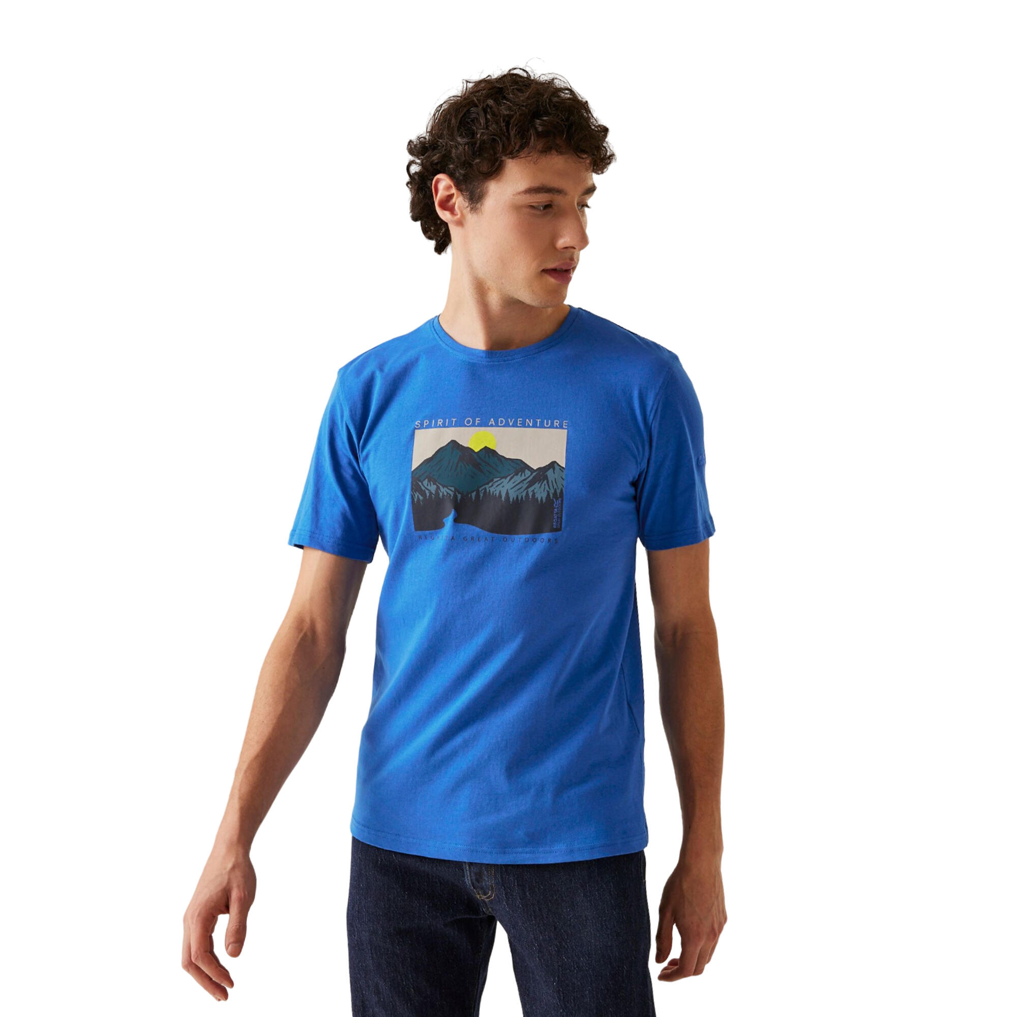 Heren Cline IX Sunrise TShirt (Olympisch Blauw) REGATTA | Decathlon