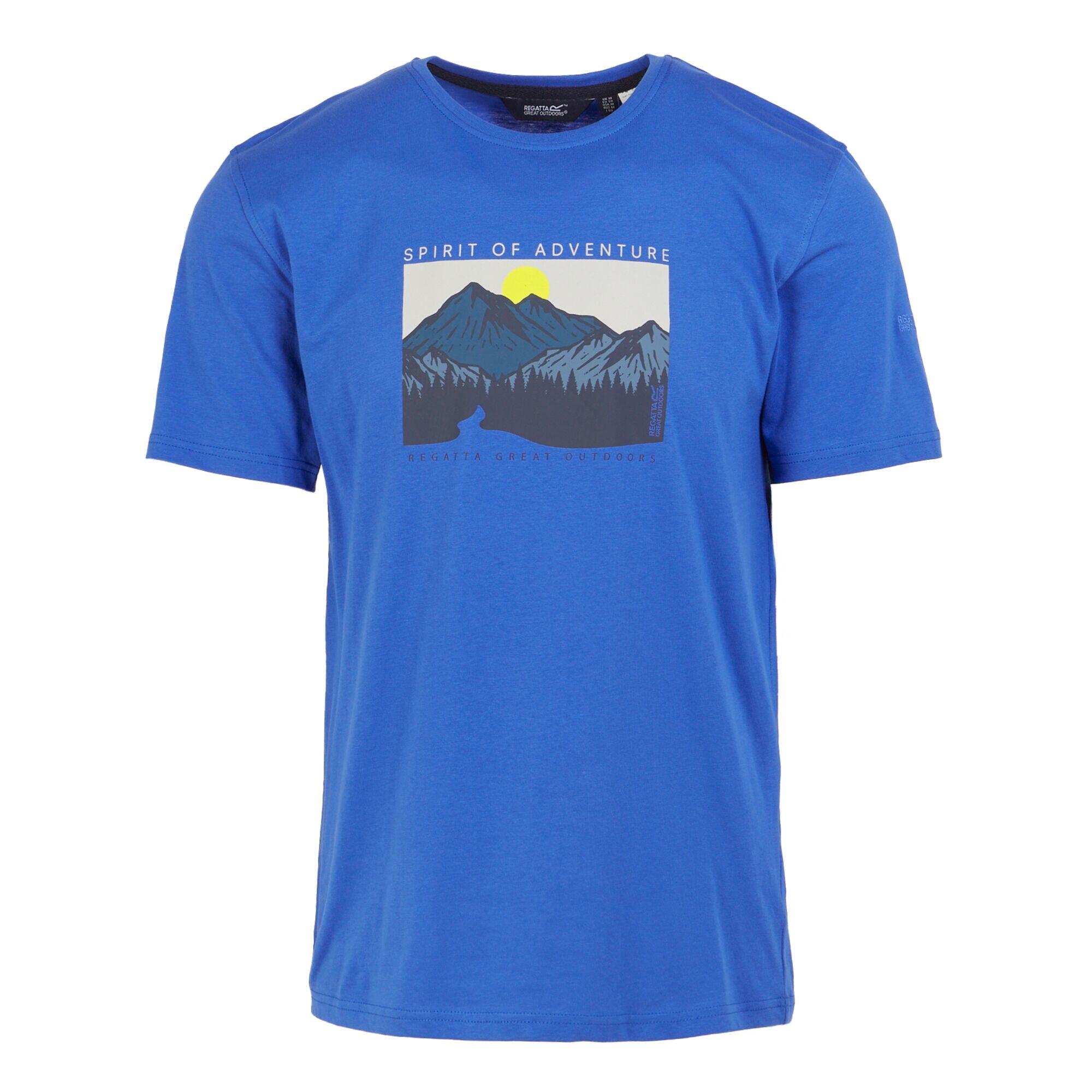Heren Cline IX Sunrise TShirt (Olympisch Blauw) REGATTA | Decathlon