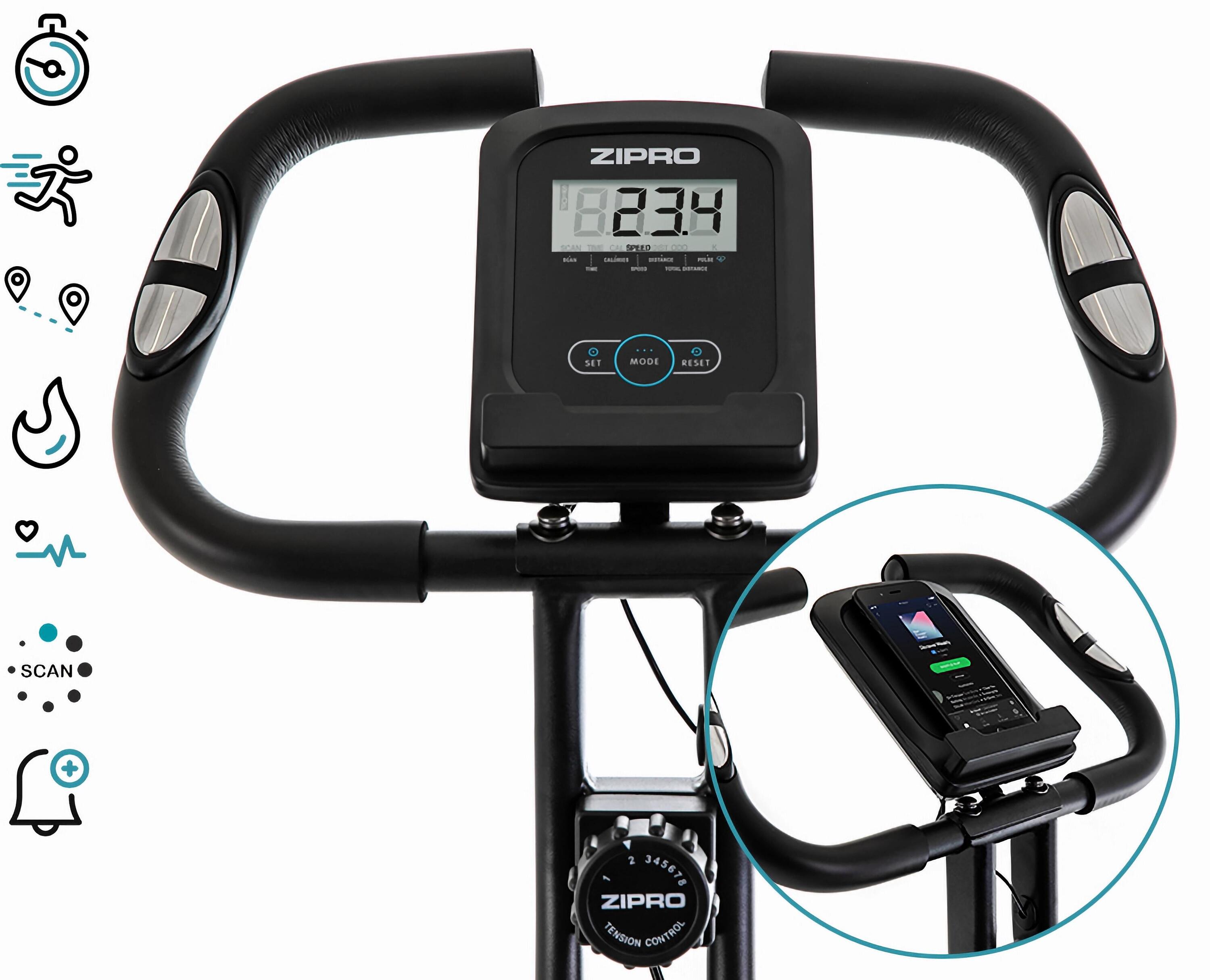 Hometrainer Zipro Future X opvouwbare voor fitness en cardio | Decathlon