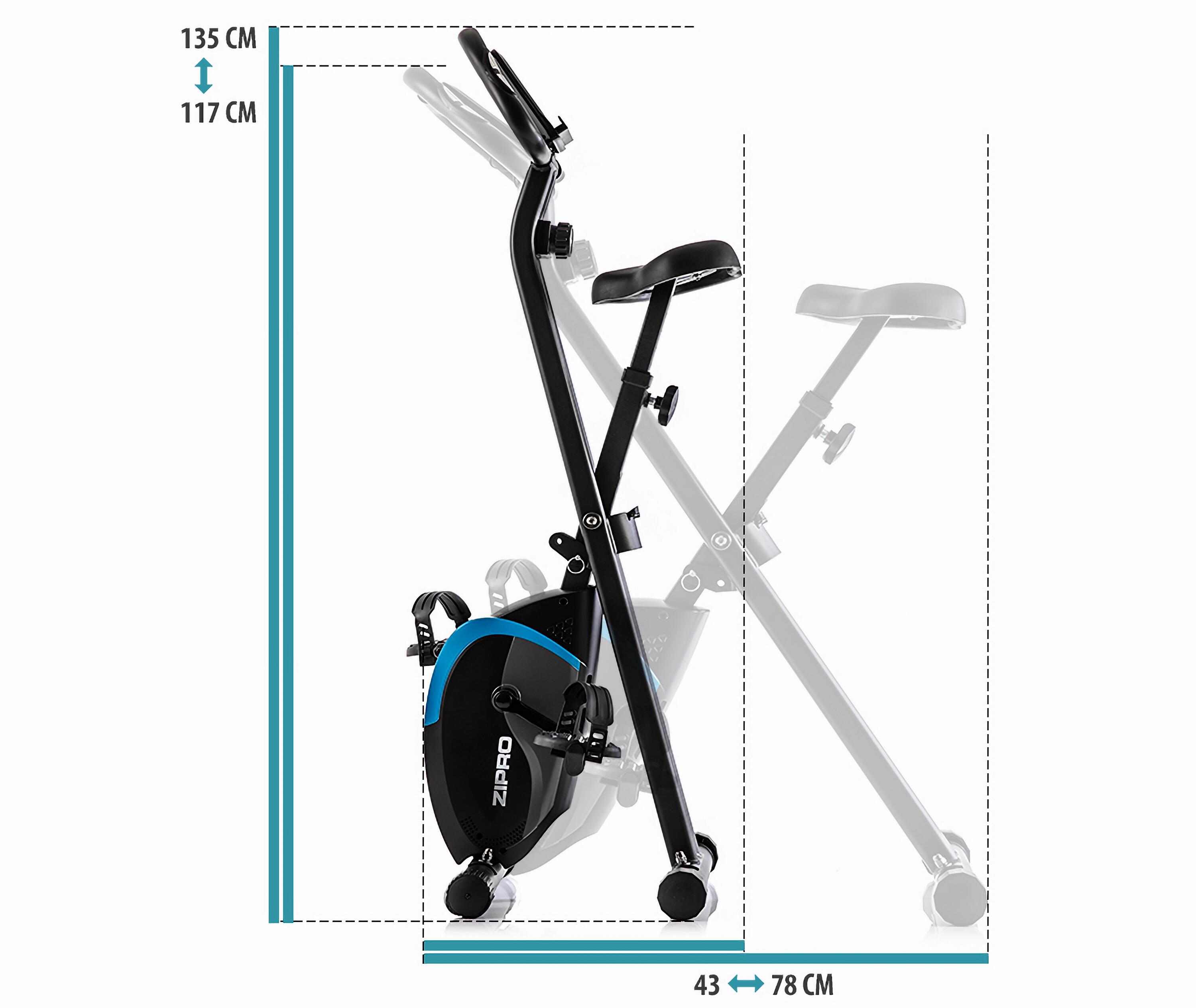 Hometrainer Zipro Future X opvouwbare voor fitness en cardio | Decathlon