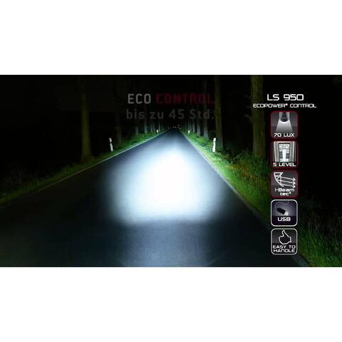 Reflektor Przedni Ls950 Control Ion – 70 Luksów – W Zestawie. Uchwyt ...