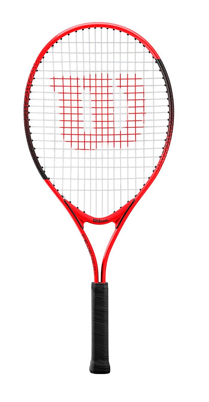 Wilson Federer 25" Red Junior Tennis Racket & Wilson Balls | Decathlon
