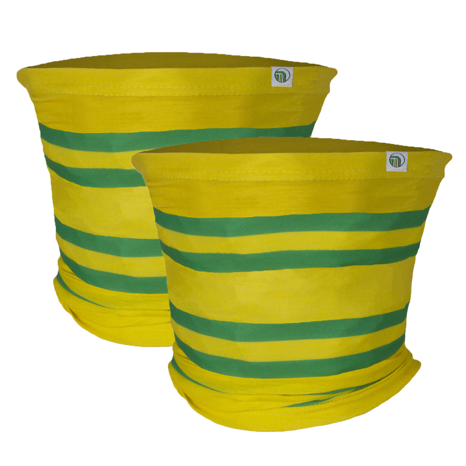 Fan Originals Snood Neck Scarf Yellow Green Norwich Colours | Decathlon