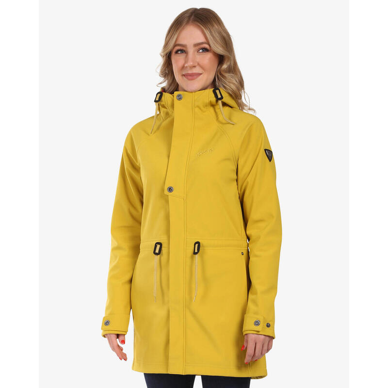 KILPI - Geaca softshell KILPI Lasika, Galben, Femei | Decathlon