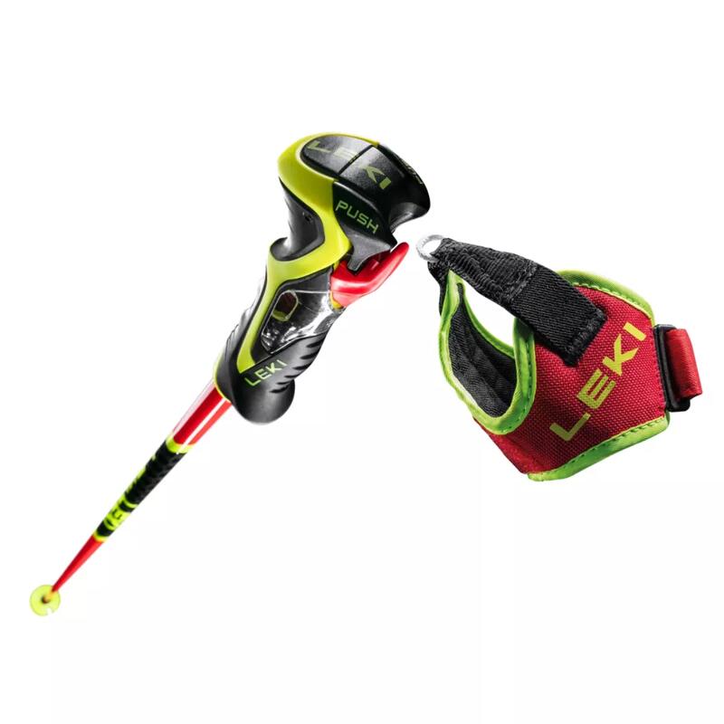 LEKI WCR SL 3D BATONS DE SKI ROUGE/JAUNE FLUO/NOIR 2024 LEKI | Decathlon