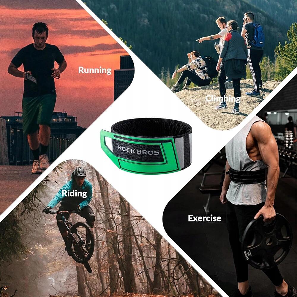 Groene reflecterende band Rockbros ROCKBROS | Decathlon