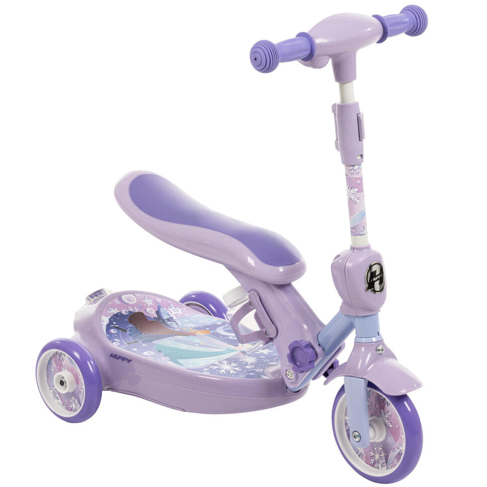 Huffy Disney Frozen Electric Bubble Machine Scooter + Removable Seat ...