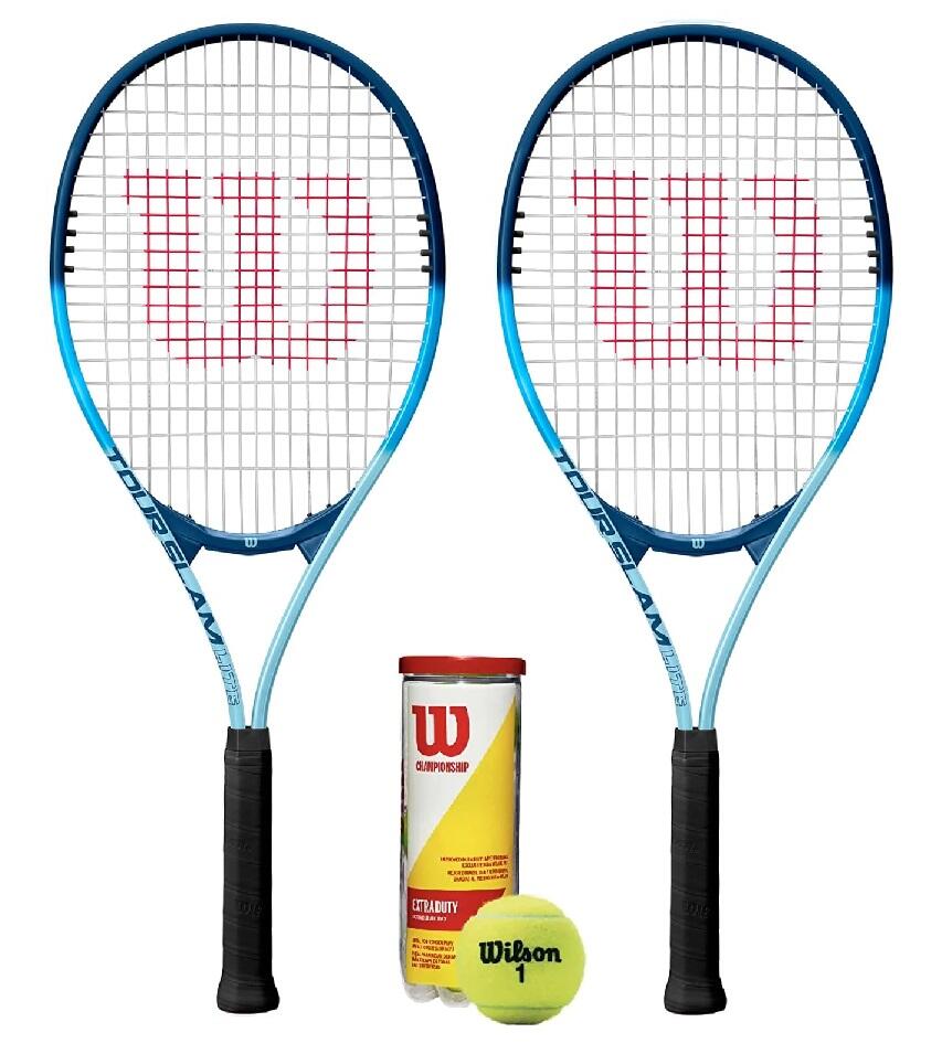 Wilson Tour Slam Lite Tennis Rackets Twin Set & Balls WILSON | Decathlon