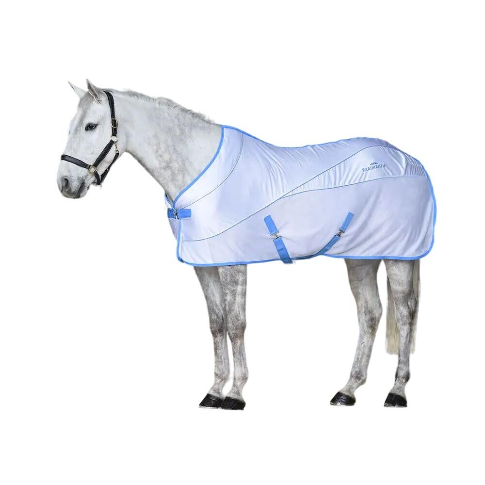 AirTec StandardNeck Horse Cooler Rug (White/Blue) WEATHERBEETA | Decathlon
