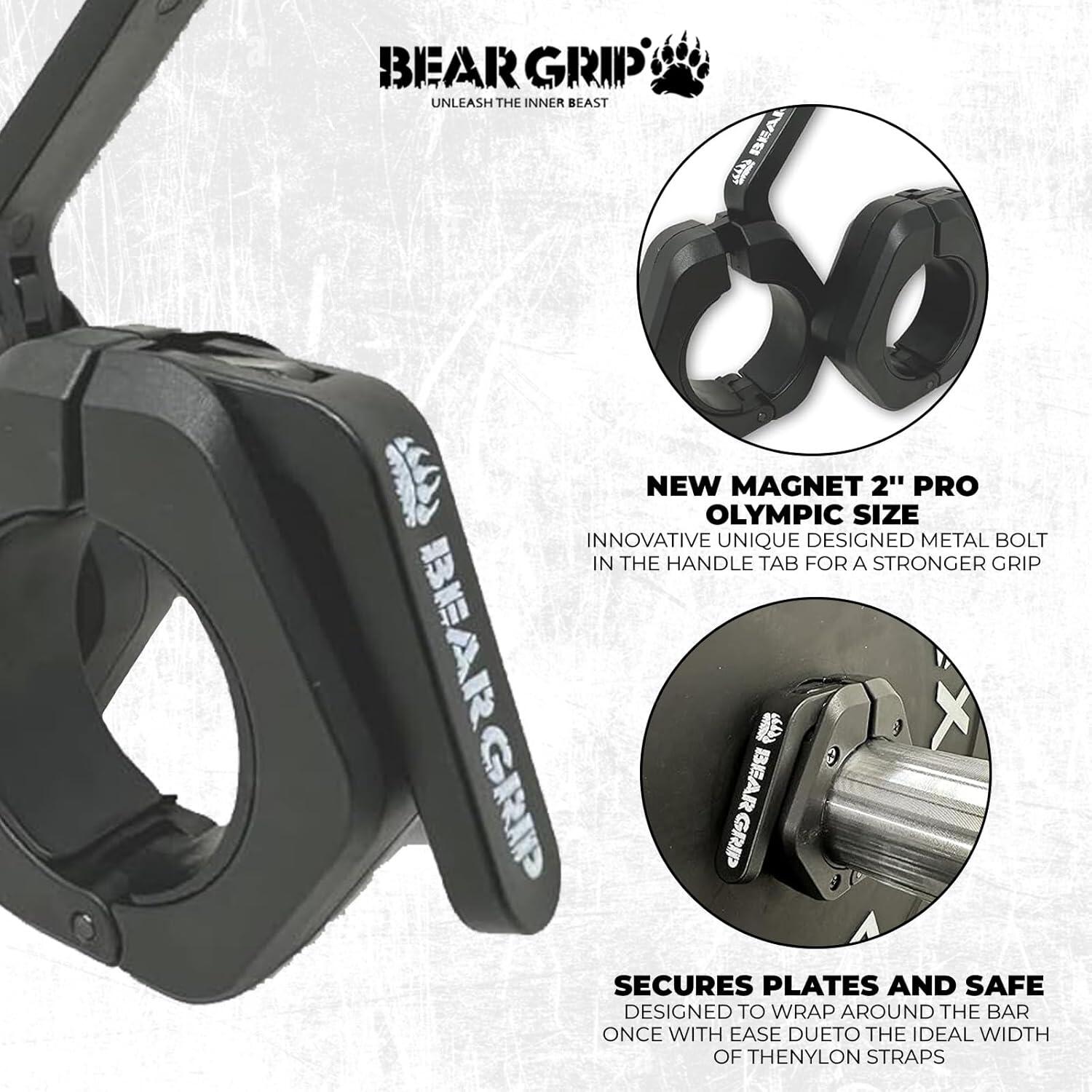 Magnetic Barbell Clamps BEAR GRIP | Decathlon