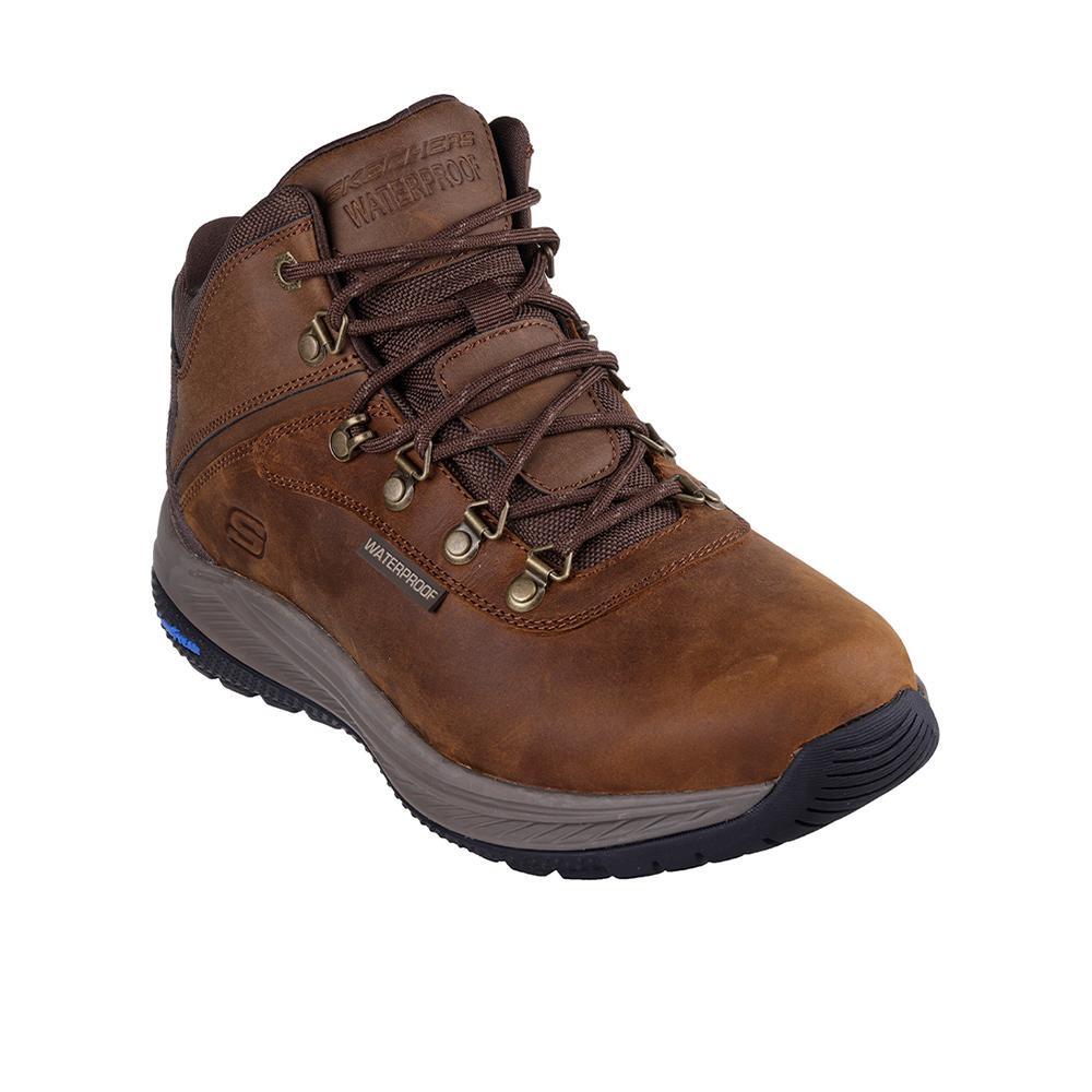 Botins Caminhada Homem Skechers 205285_BRN Marrom à Prova D'Água com ...