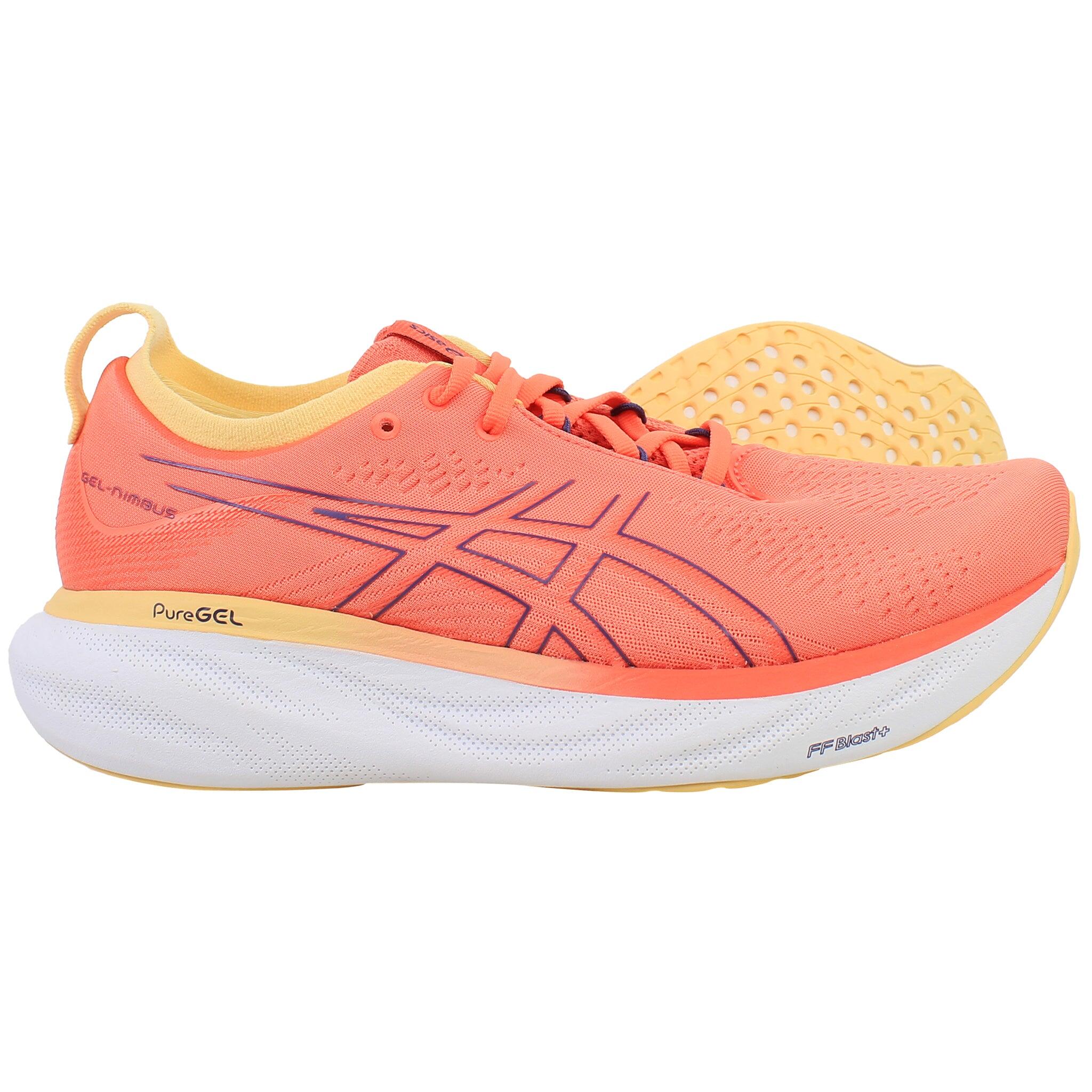 Asics Gel-Nimbus 25 Womens Orange Running Shoes ASICS | Decathlon