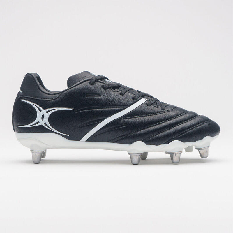 Crampons Rugby Gilbert Boot Sidestep X20 Power 8S Noir et blanc GILBERT ...