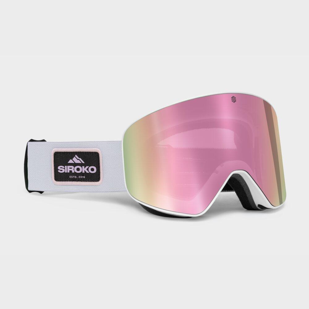 Heren en Dames Wintersport Skibril GX Névé Roze SIROKO | Decathlon