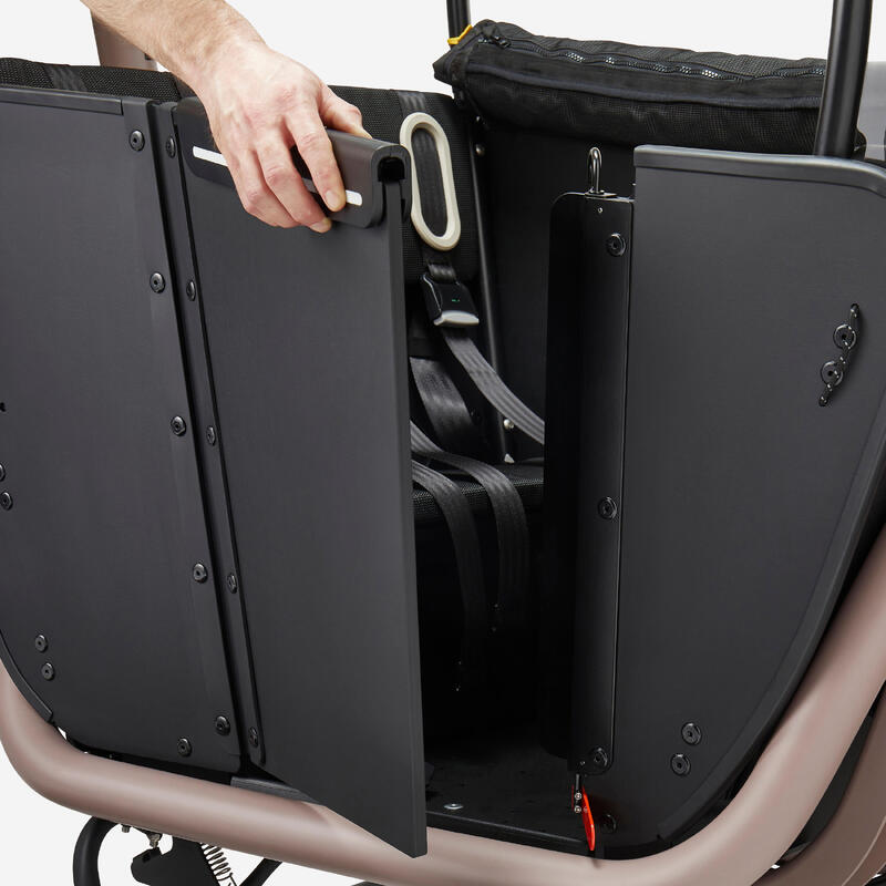 Seconde vie - Velo cargo electrique biporteur famille f900e taupe ...