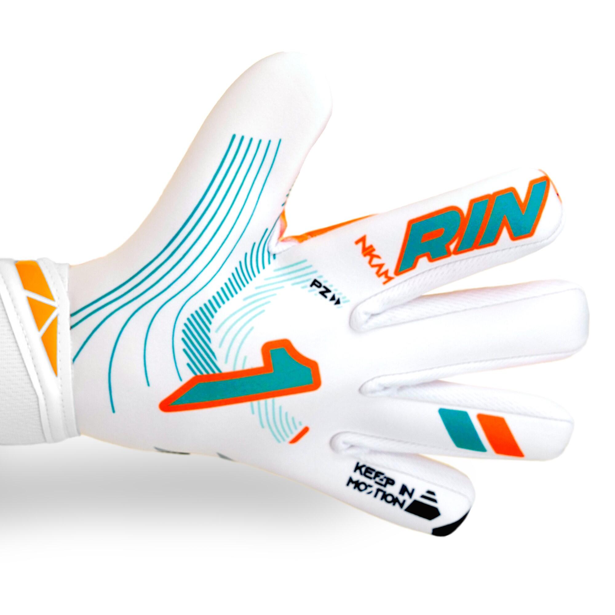 Luva De Guarda-redes Nkam As Adulto Branco/verde Aqua RINAT | Decathlon