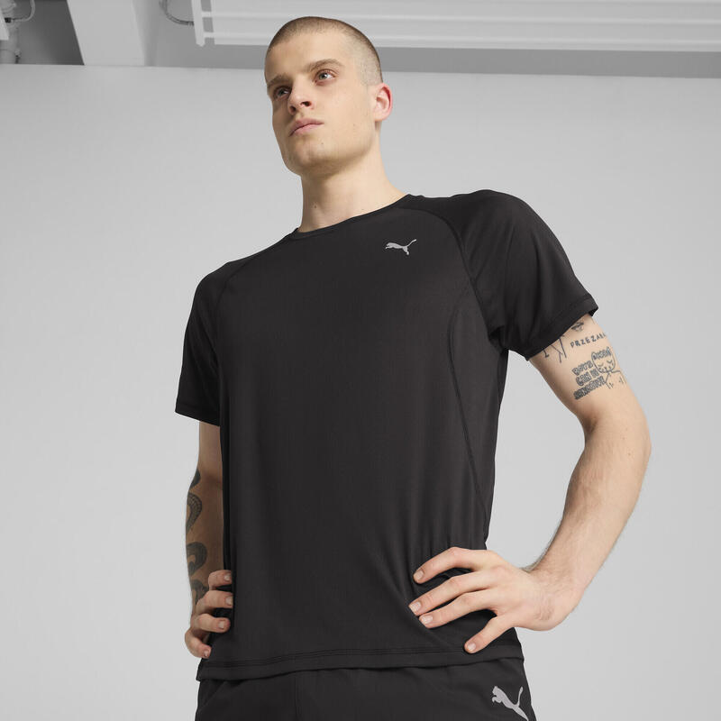 PUMA - Tricou bărbați drycell mânecă scurtă Velocity negru PUMA White | Decathlon