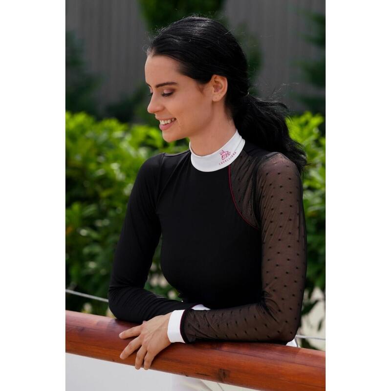 Polo de concours équitation manches longues femme Cavalliera Modern ...