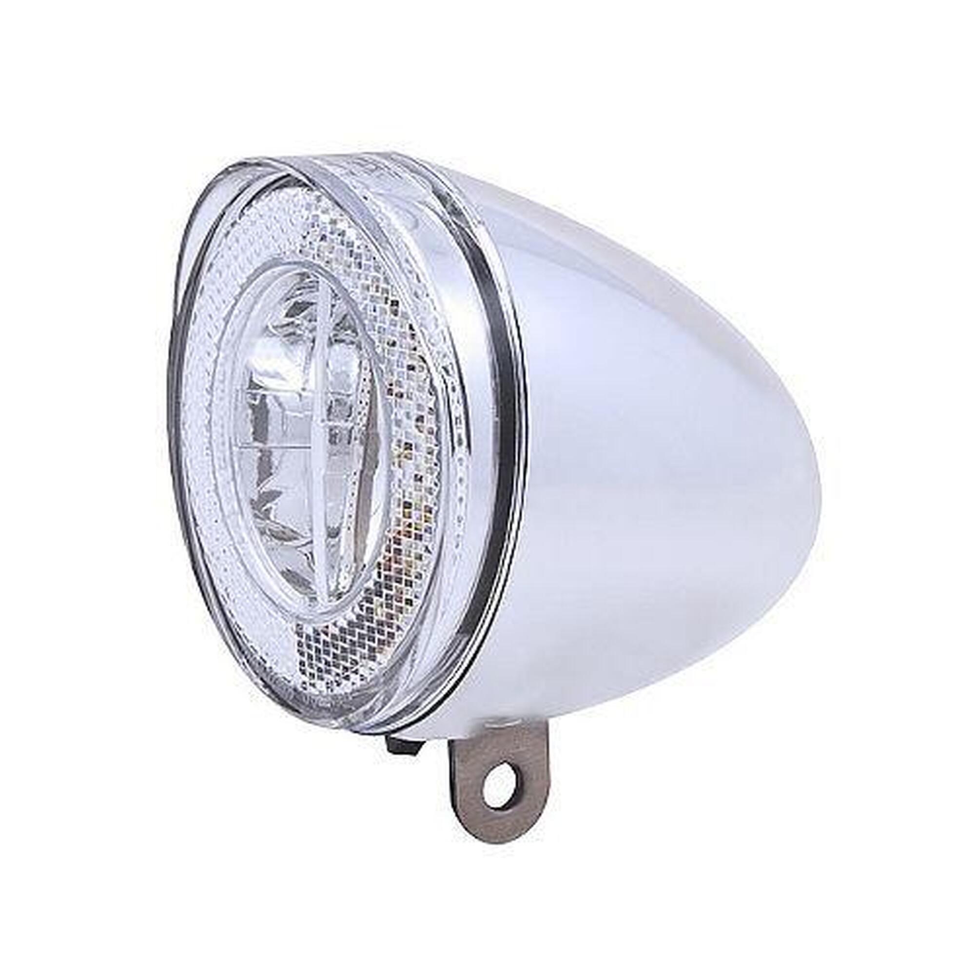 Eclairage vélo avant SWINGO chrome à piles SPANNINGA | Decathlon