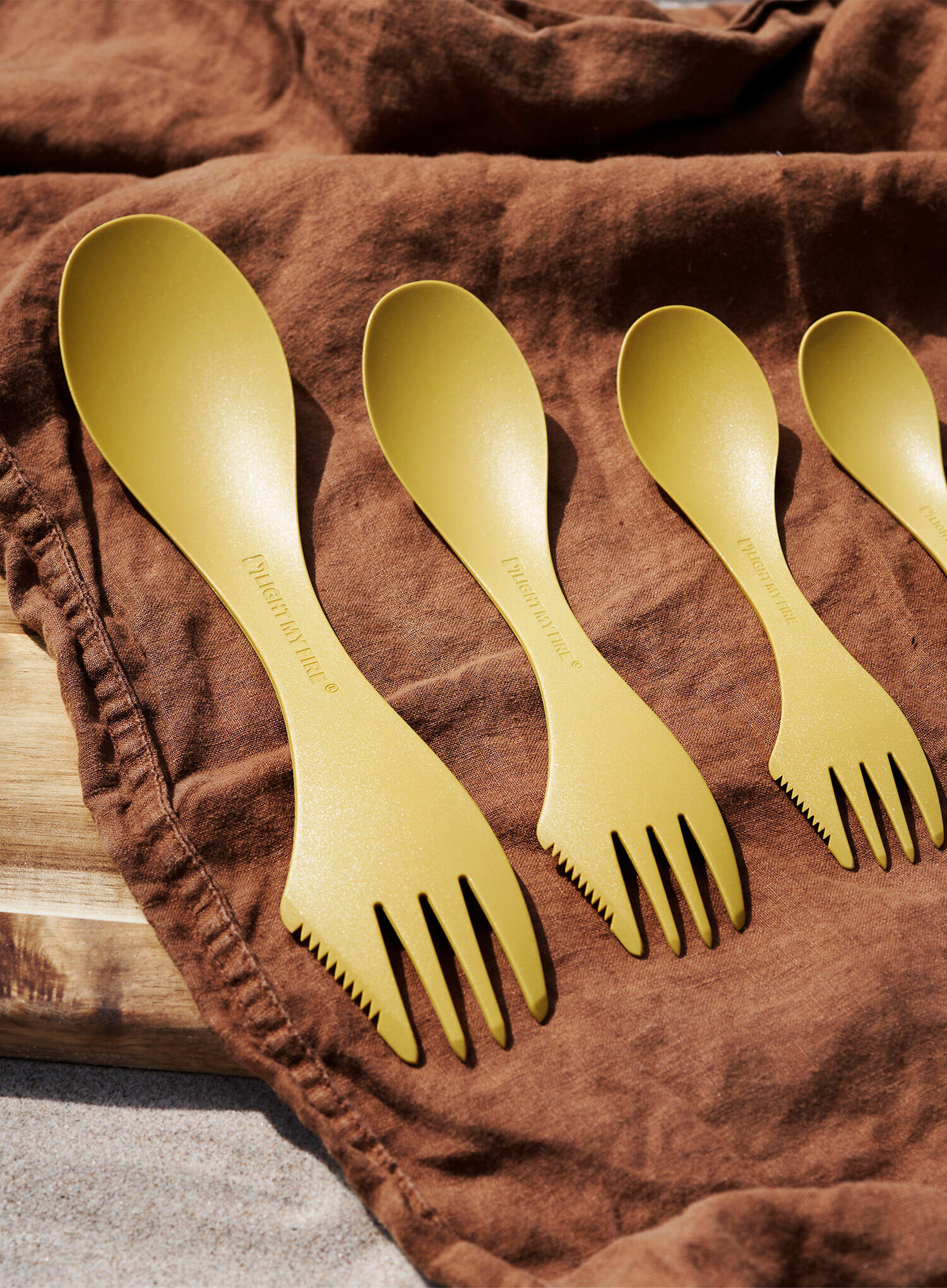Light My Fire Spork Large Serving Musty Yellow LIGHT MY FIRE | Decathlon