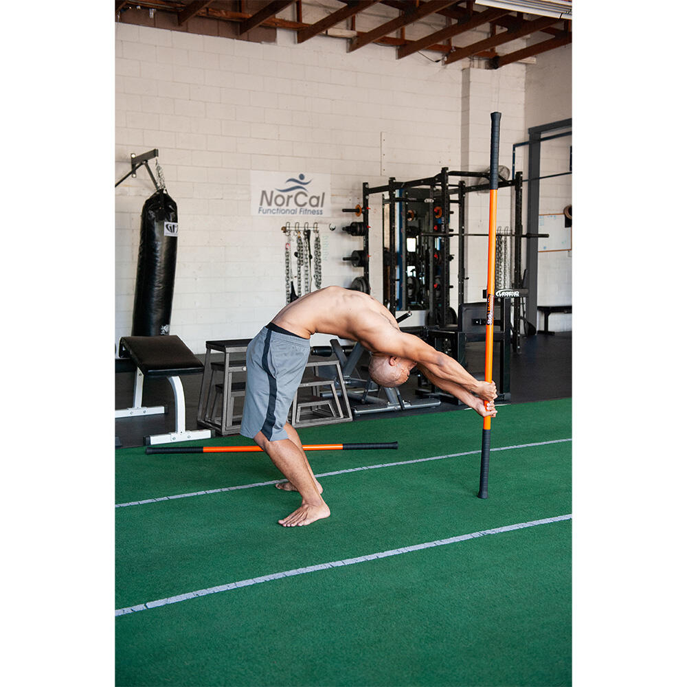 Trainings-Stick Functional Training Unisex Orange-Schwarz Stick Mobility STICK MOBILITY | Decathlon