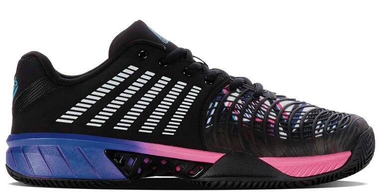 K Swiss Express Light 3 Mens Padel Shoes Black Neon Pink K SWISS Decathlon