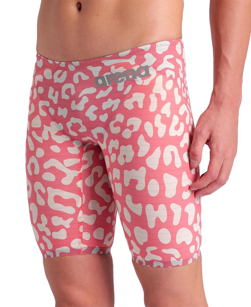 Arena Powerskin Carbon Air² Leopard Skin Jammer - Geranium ARENA ...