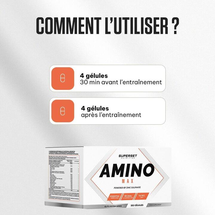 SUPERSET NUTRITION Amino - Amino Max (252 Capsules) | Decathlon