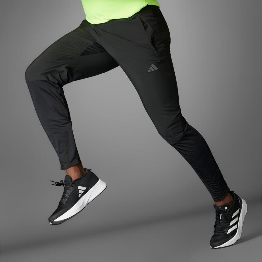 Adidas ADIZERO PANT Men Running Track Pant Black