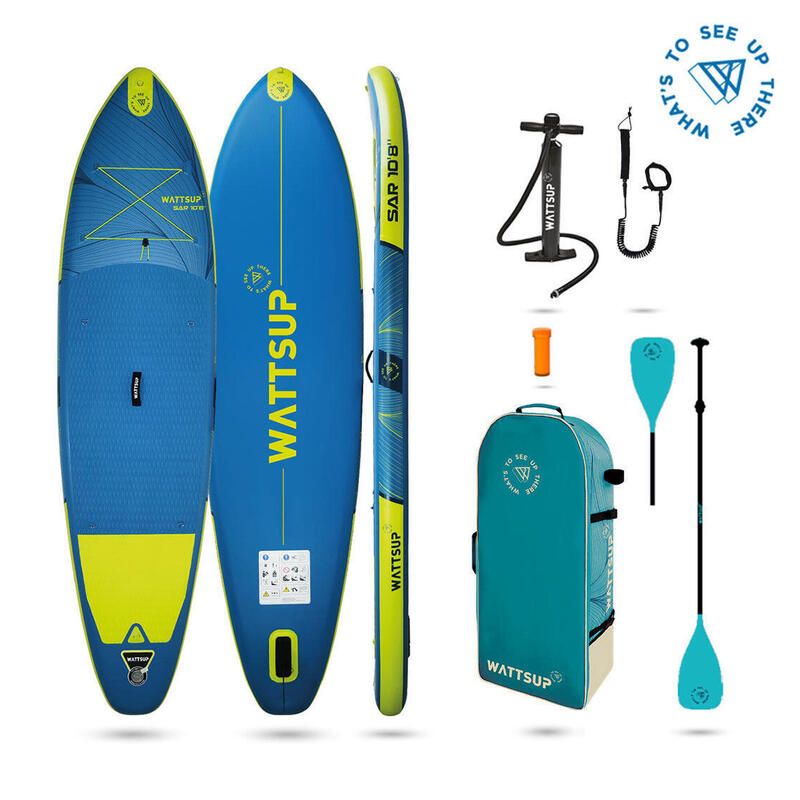 SUP Gonflable All-Round SAR Dropstitch 325x84x15cm 10'8x33"x6" WATTSUP ...