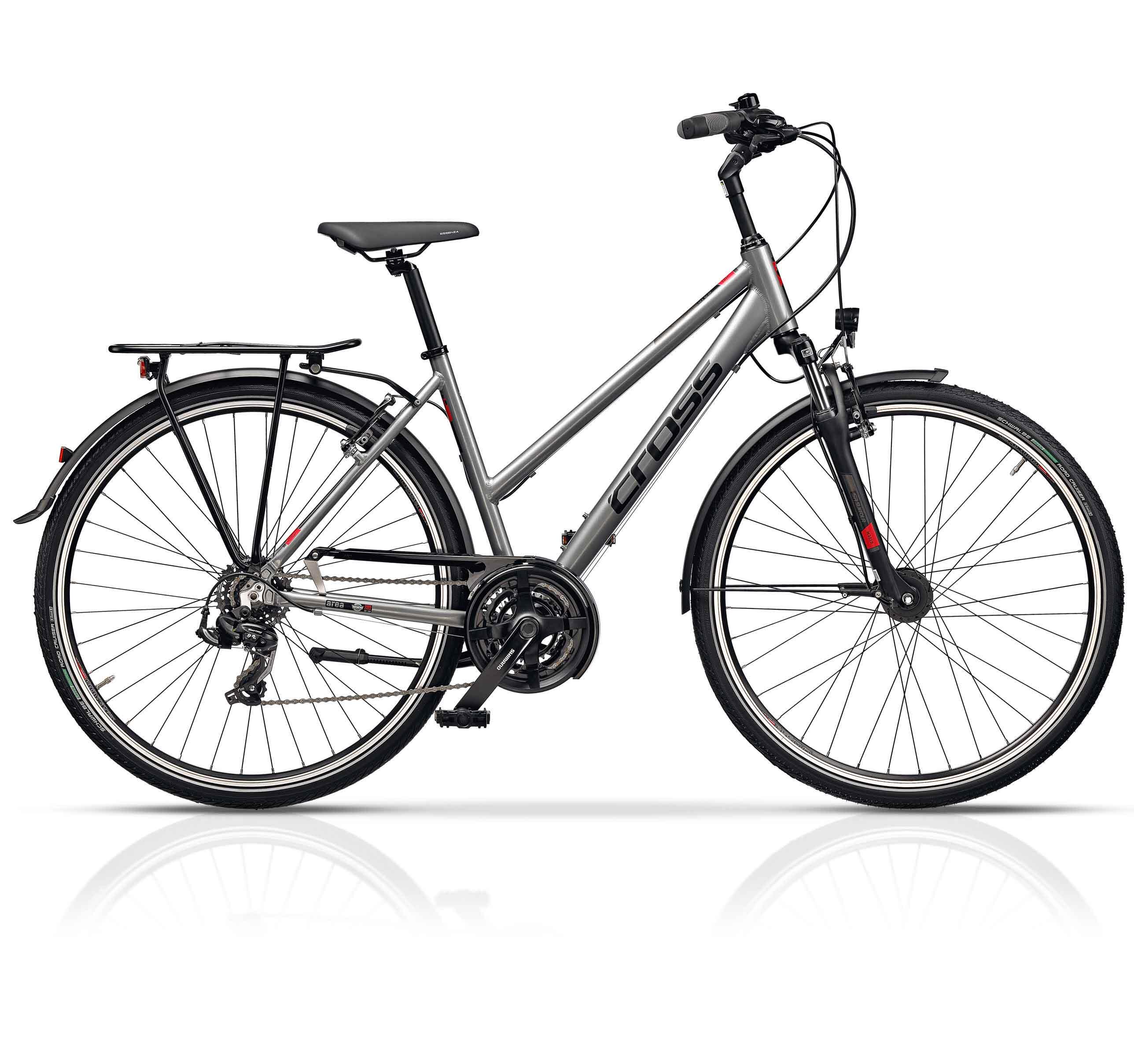 28 Zoll Damen Trekking Fahrrad AREA LADY Trekkingrad 21 x Gang Shimano RD- TY500 AIRTRACKS ...
