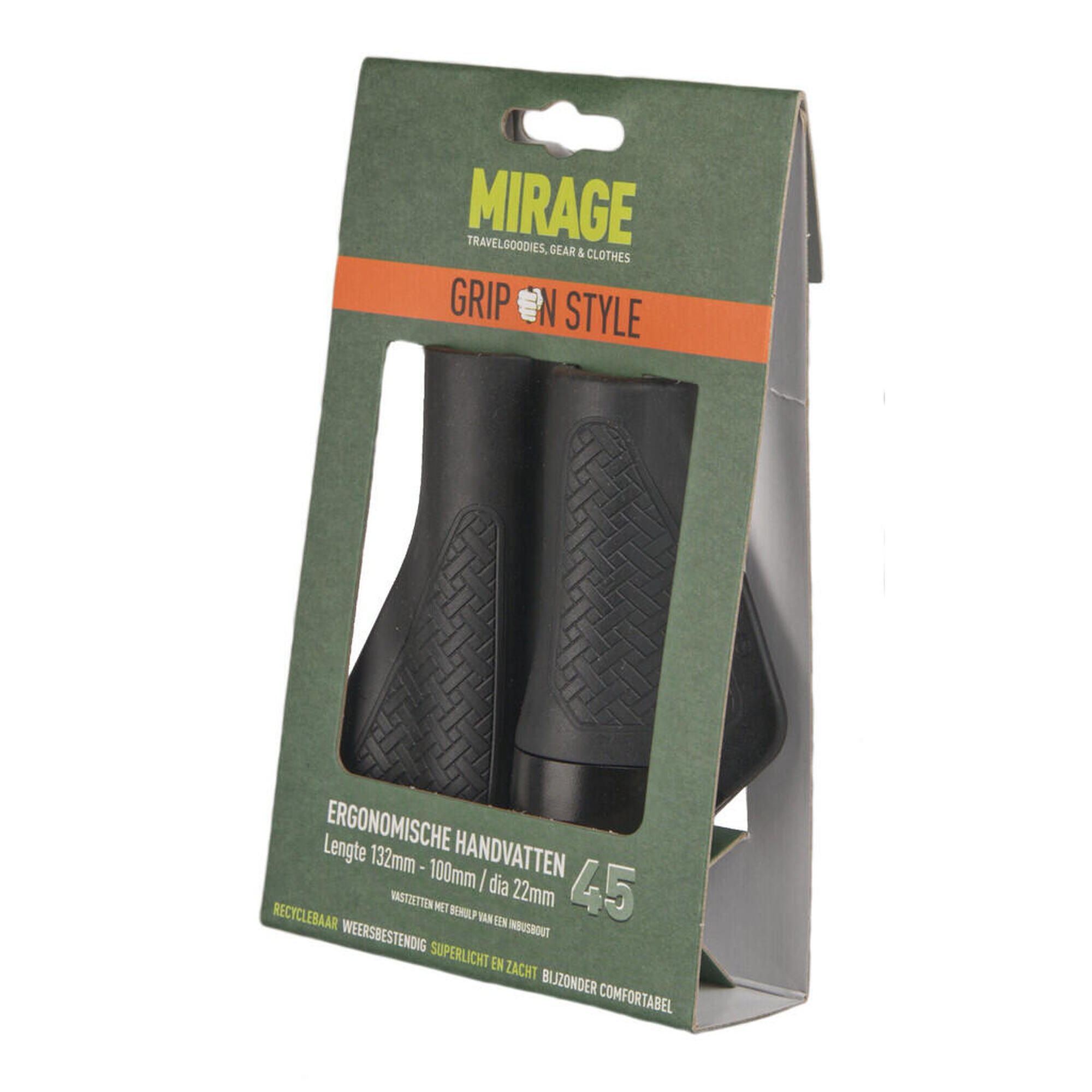 Paire de poignées Grips style #45 - 132/100 mm avec bague de serrage ...