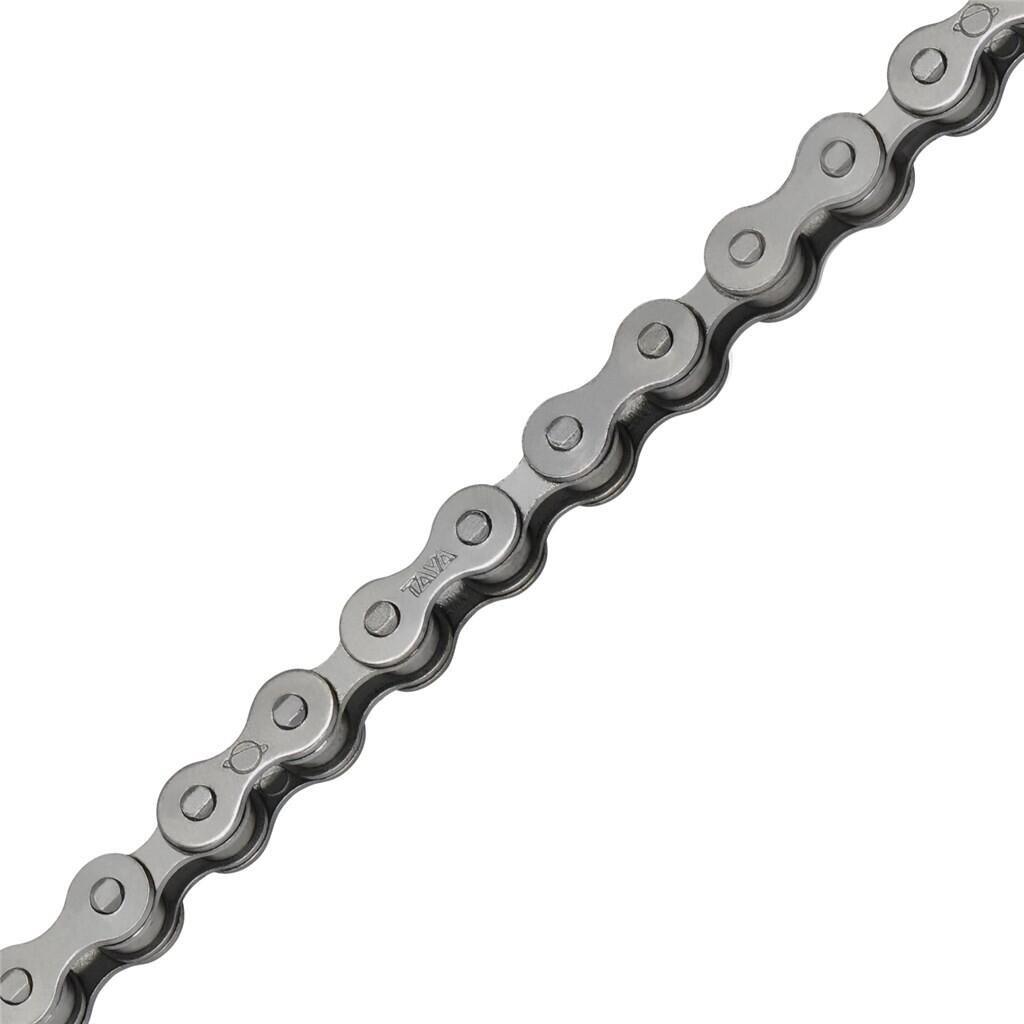 Taya 408H Anti-Rust Bike Chain 1/2 x 3/32, 112 Links, 1-Speed, Grey. TAYA | Decathlon