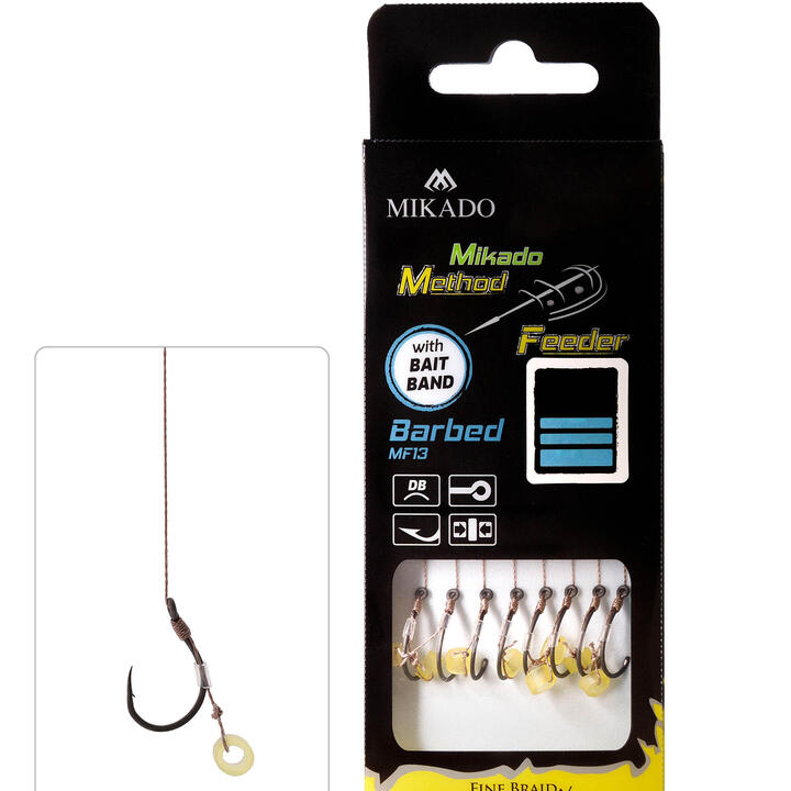 Przypony Mikado Mf Z Gumką Zadziorowe Mf13 - 8/0.14mm/10cm MIKADO | Decathlon