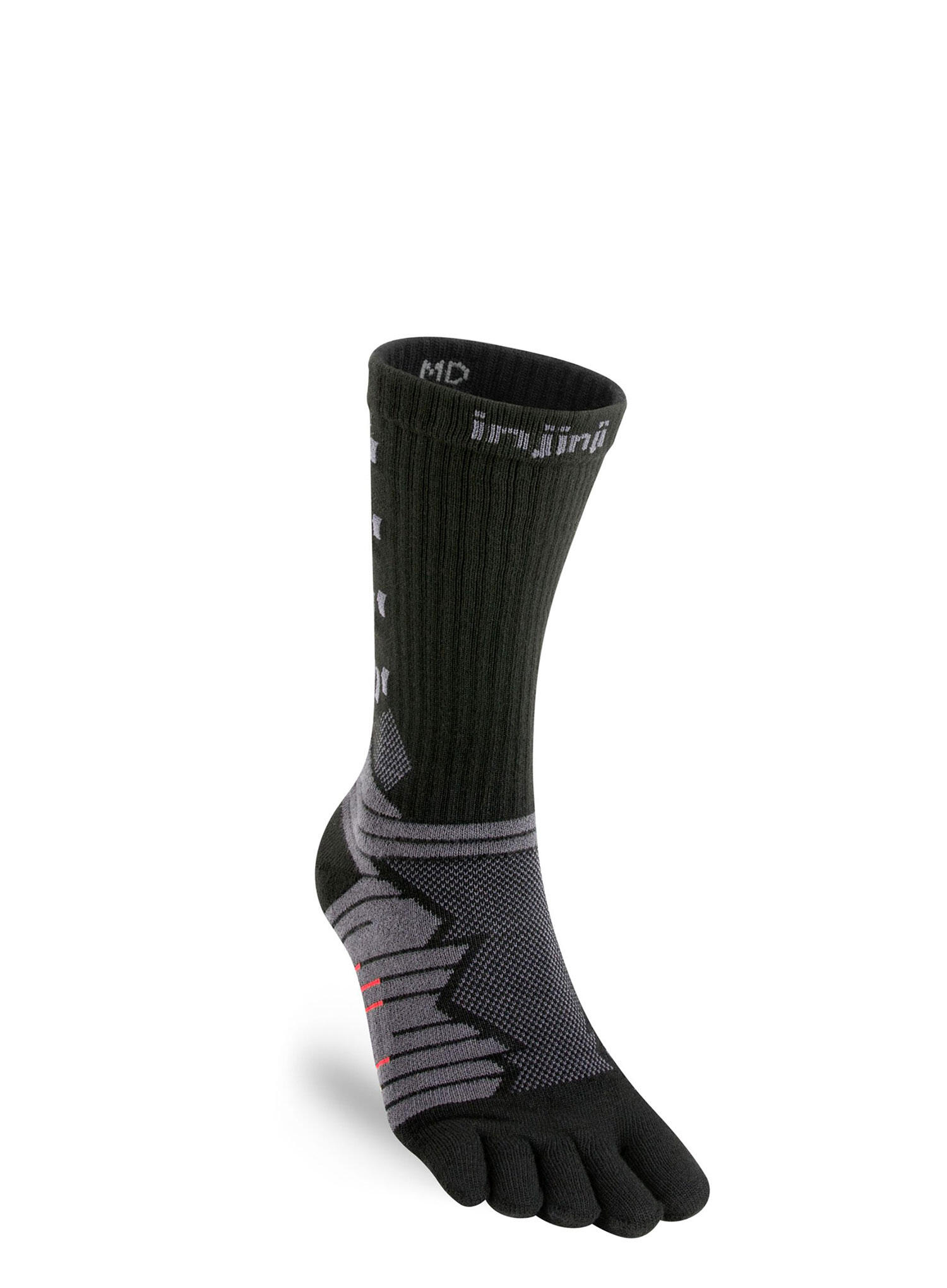 Injinji Men's Mid-Weight Ultra-Run Crew Length Toe Socks INJINJI ...