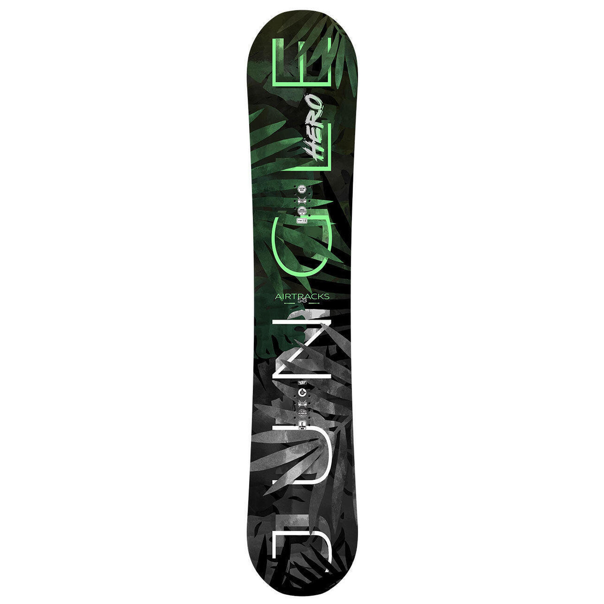 Planche de snowboard JUNGLE HERO Hybrid Rocker Wide Homme AIRTRACKS ...