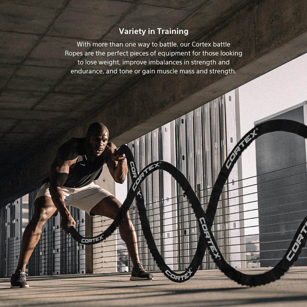 CORTEX Sleeved Battle Rope 38mm 15m