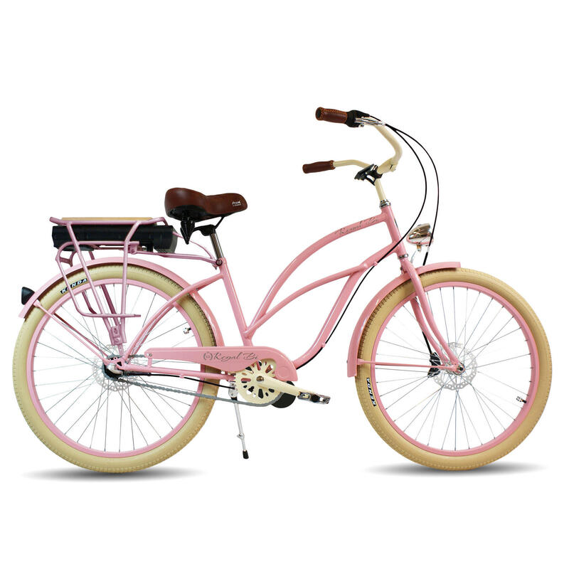 Rower elektryczny e-bike beach cruiser miejski damski Lola 26 ROYALBI ...