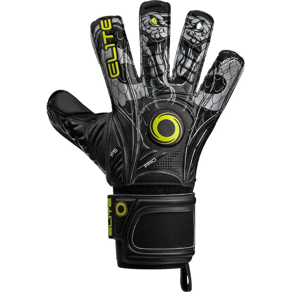 Elite VIBORA PROTECTION Junior Goalkeeper Gloves Size 7 Black ELITE ...