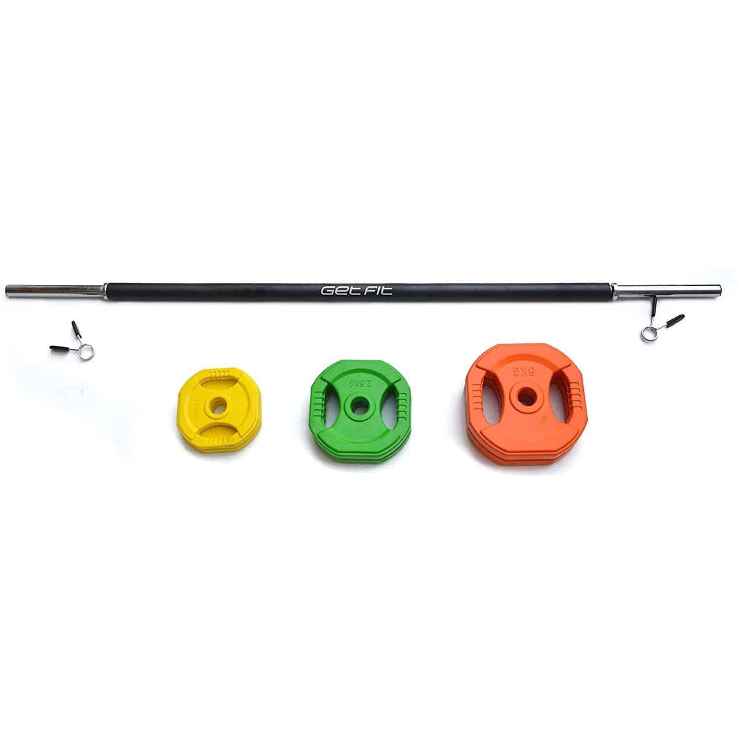 Set Body Pump 20 kg Bilanciere e Dischi con chiusura a molla VAMAX ...