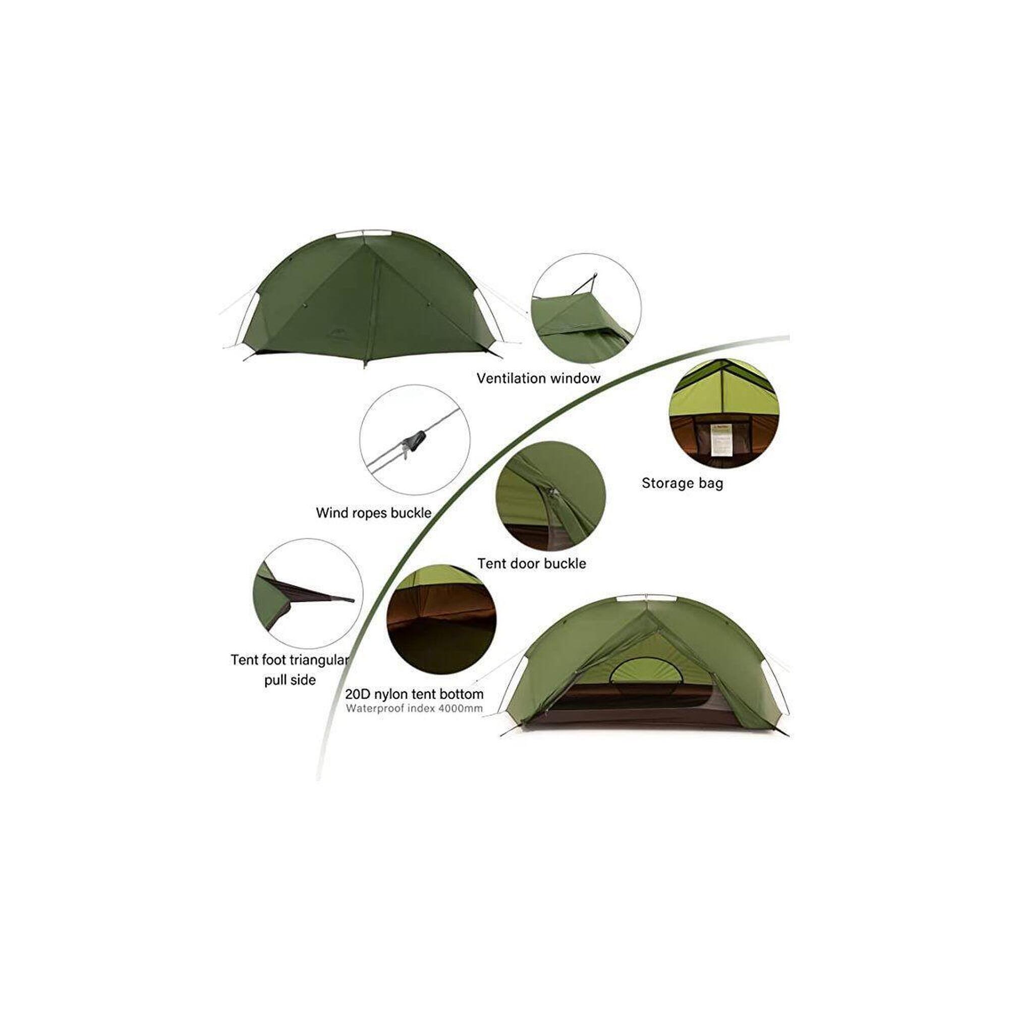 NATUREHIKE - Cort Camping Tagar 2 Persoane | Decathlon