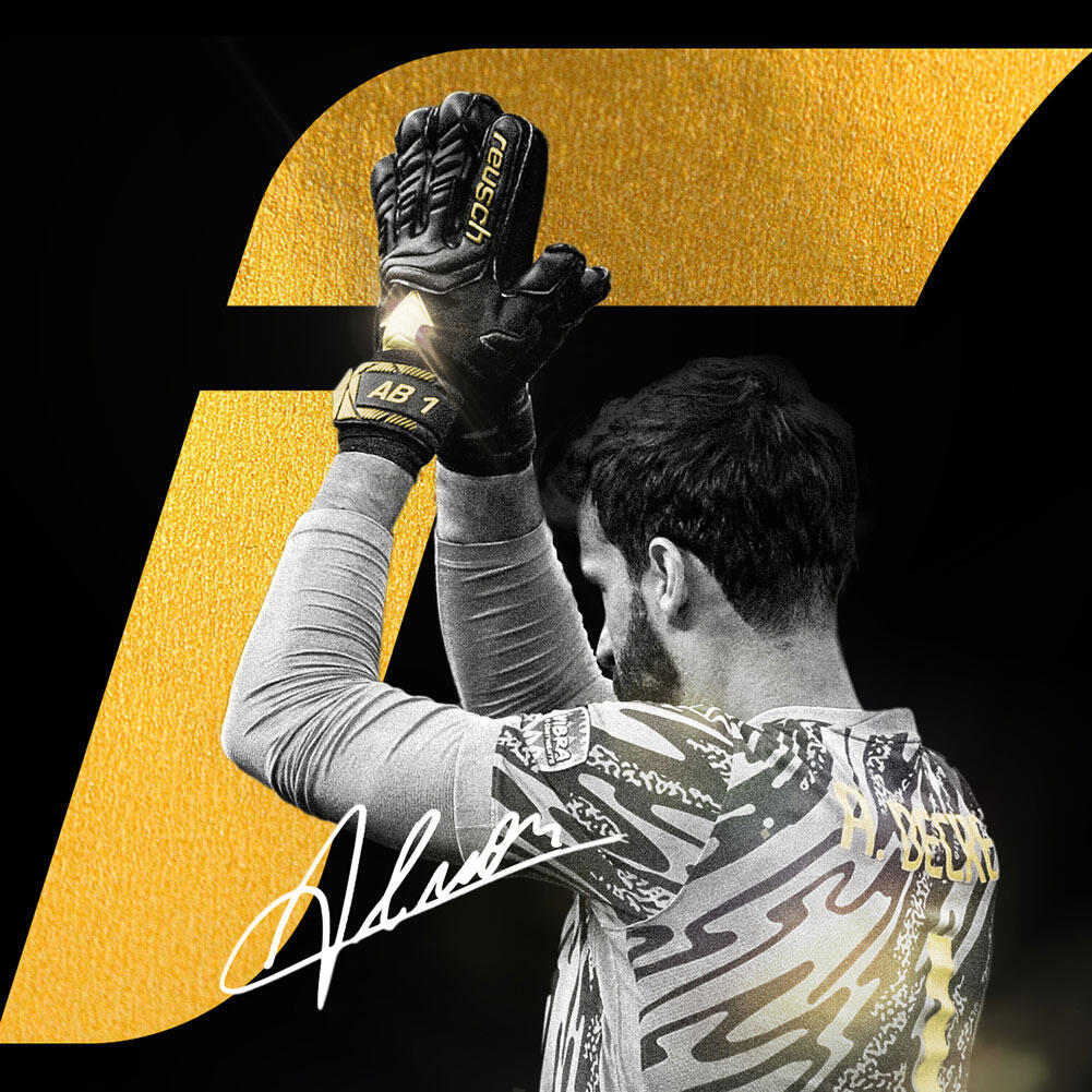 Reusch Attrakt AB1 Alisson Duo Evolution Arrow Goalkeeper Gloves ...