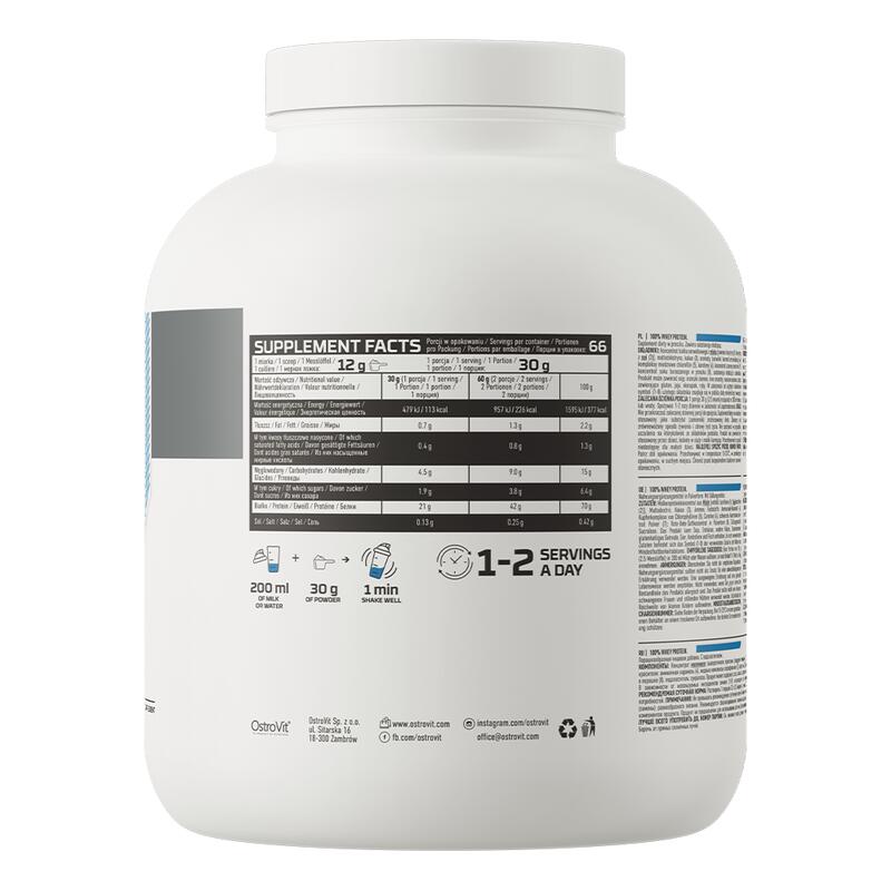OstroVit 100% Whey Protein 2000 g OSTROVIT | Decathlon OstroVit 100% Whey Protein 2000 g OSTROVIT | Decathlon