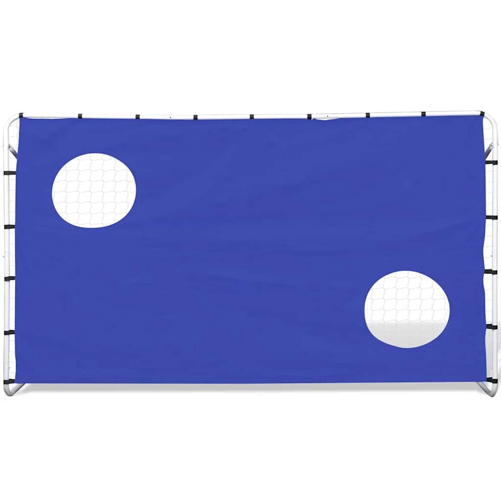 VIDAXL -Fußballtor mit Target Wall High -Quality 240x92x150 cm Stahl ...