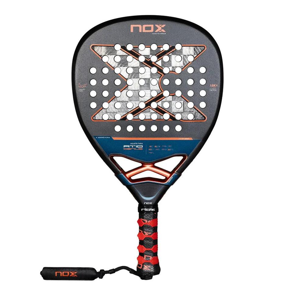 Raquette de Padel NOX AT10 Genius Attack 18K Alum par Agustin Tapia ...