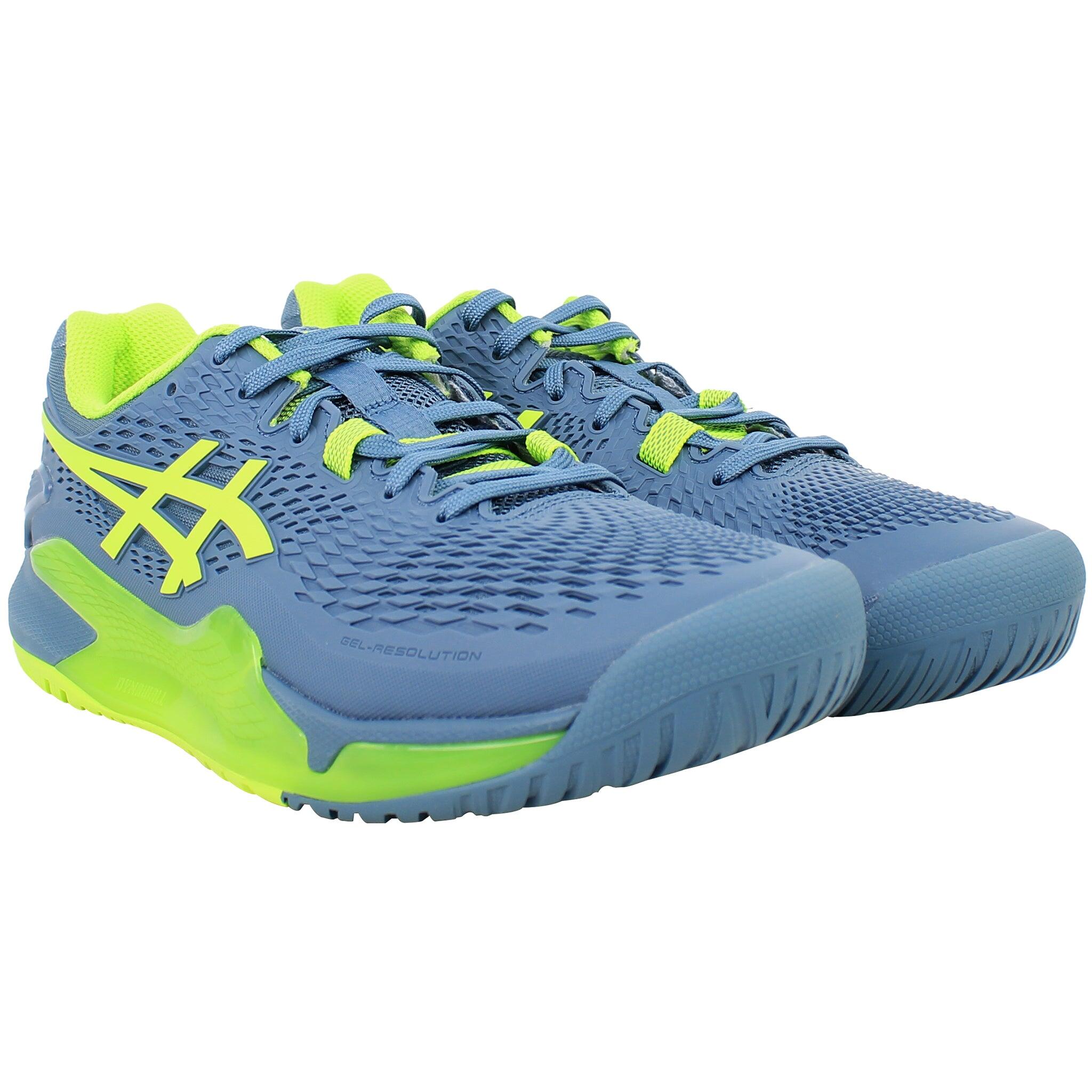 Asics Gel-Resolution 9 Mens Blue Tennis Shoes ASICS | Decathlon